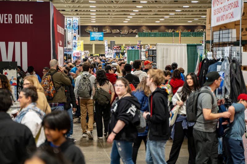 Crowds of Visitors at Toronto Comicon Event. Editorial Stock Photo ...