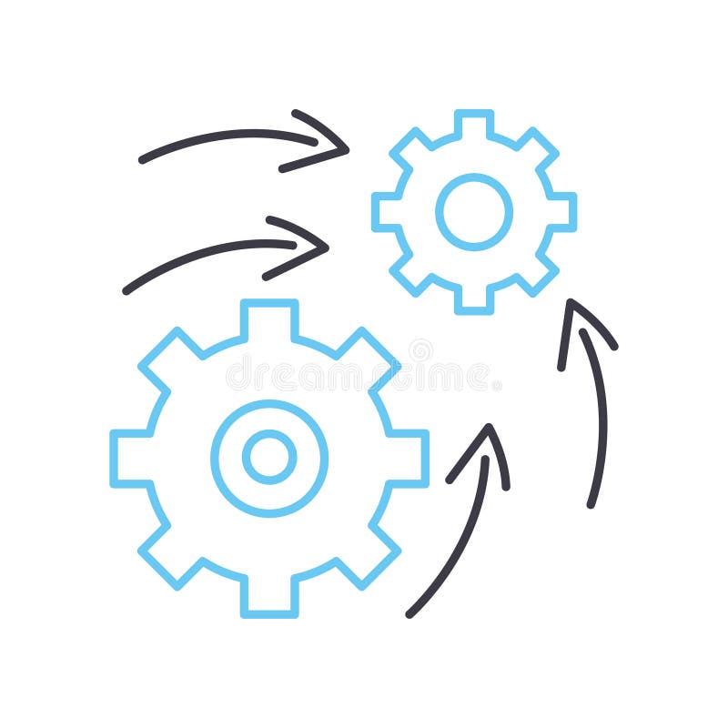 Crowdsourcing Line Icon, Outline Symbol, Vector Illustration, Concept ...