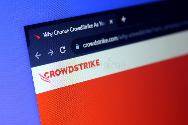 CrowdStrike Company Website Editorial Stock Image - Image of american ...