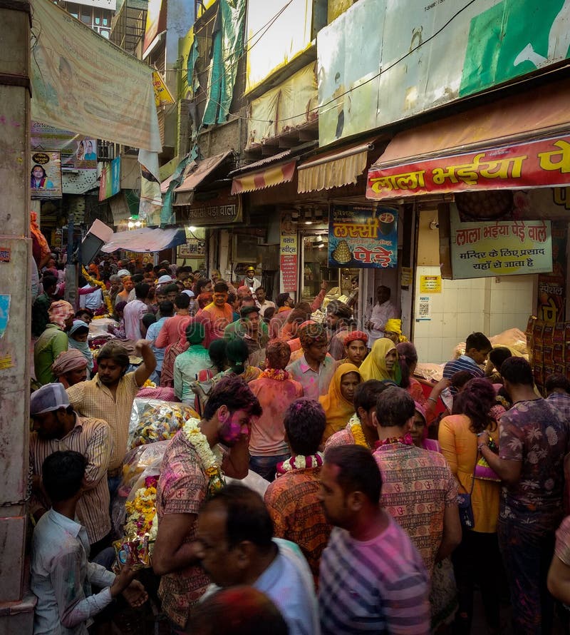 Crowdy Streets of India with Lots of People Editorial Stock Image ...