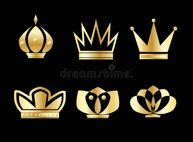 Vintage art deco Crown stock illustration. Illustration of crown - 4284390