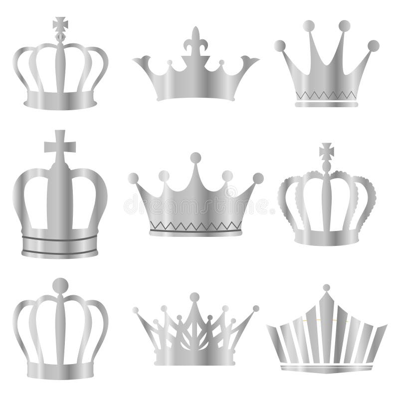 Silver Crown Stock Illustrations – 8,487 Silver Crown Stock ...