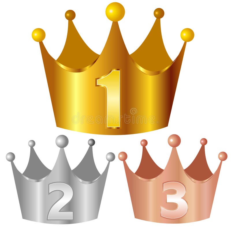 Crown ranking stock illustration. Illustration of contest - 8039638
