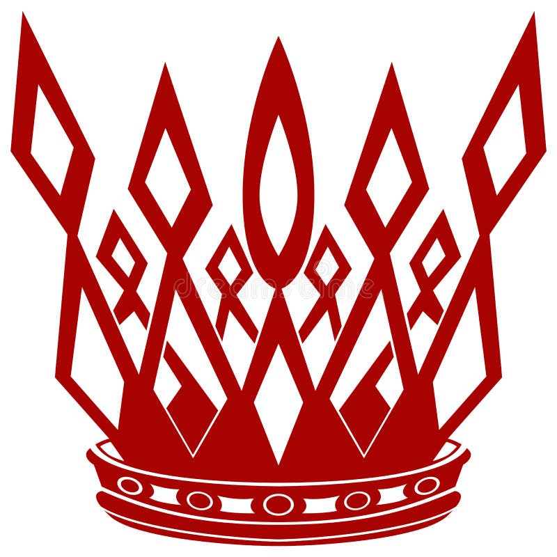 Red Crown stock vector. Illustration of cartoon, majesty - 9314754