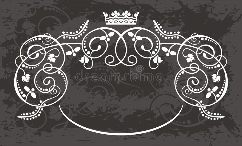 Crown border design stock vector. Illustration of design - 3470988
