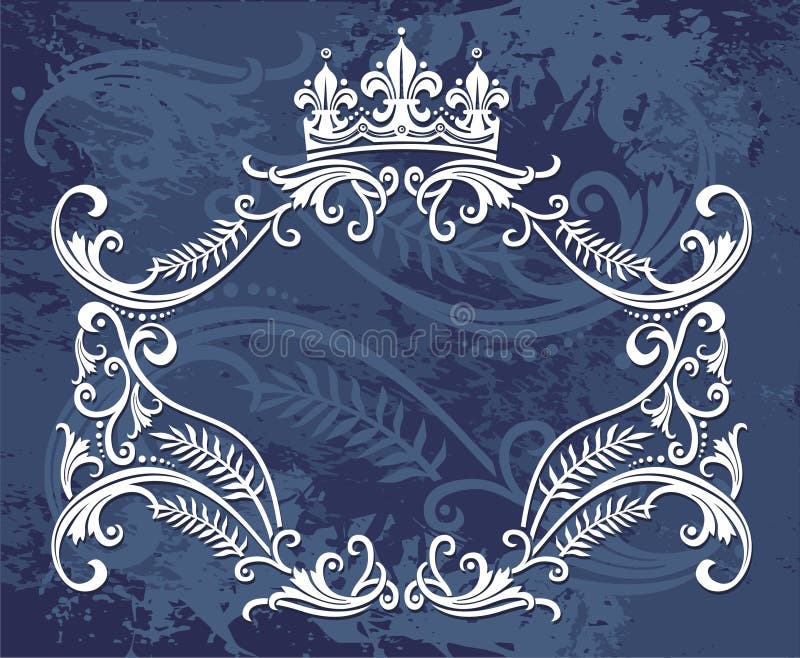 Crown border design stock vector. Illustration of design - 3470988
