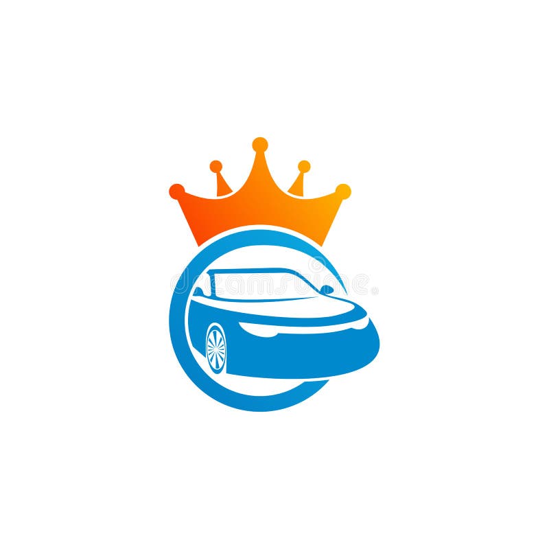 Crown Car Logo Vector Template, Creative Car Logo Design Concepts Stock ...
