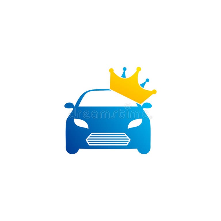 Crown Car Logo Vector Template, Creative Car Logo Design Concepts Stock ...