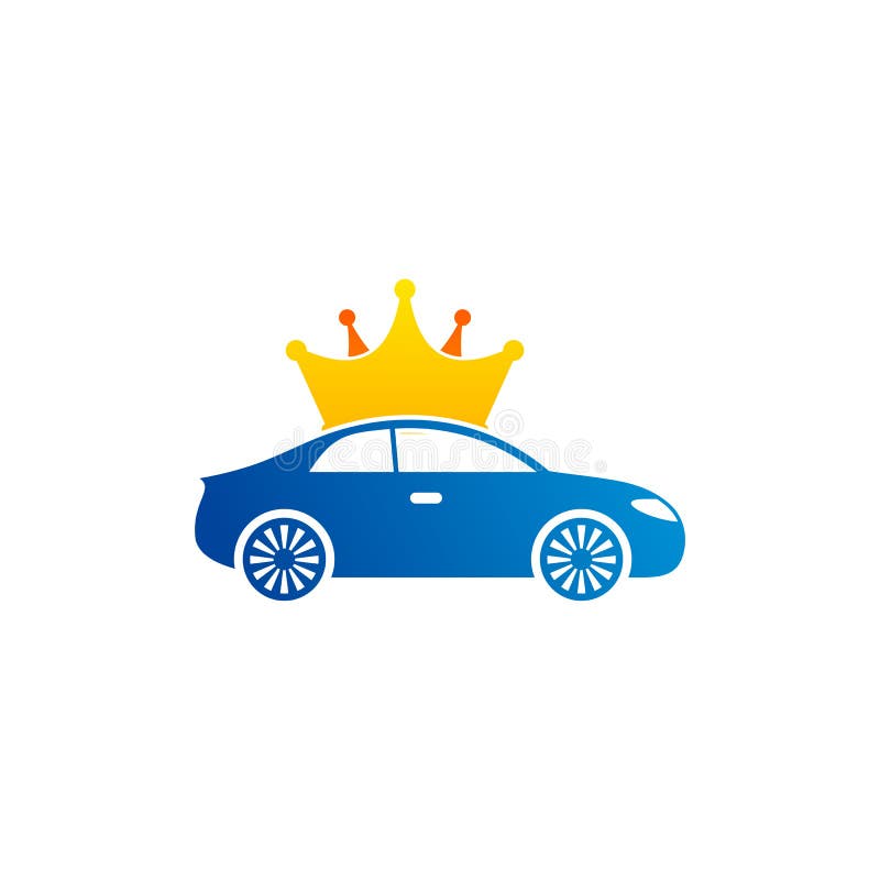 Set of Crown Car Logo Vector Template, Creative Car Logo Design ...