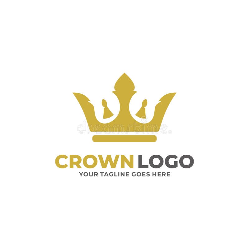 Crown logo design stock vector. Illustration of design - 269463986