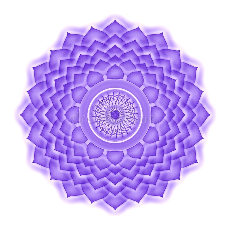 Crown Chakra isolated stock illustration. Illustration of sacred - 36942245