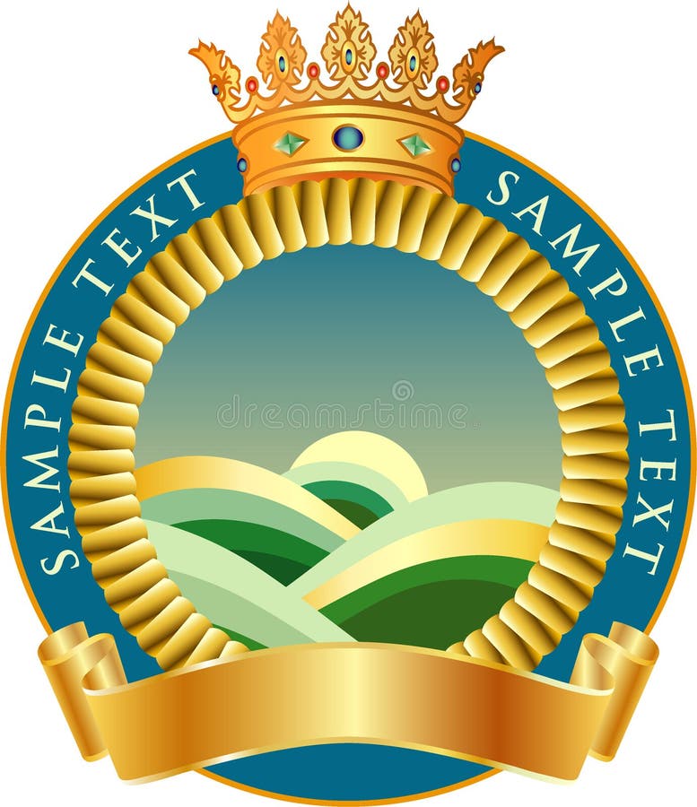 Crown circle stock vector. Illustration of country, fruit - 8102177