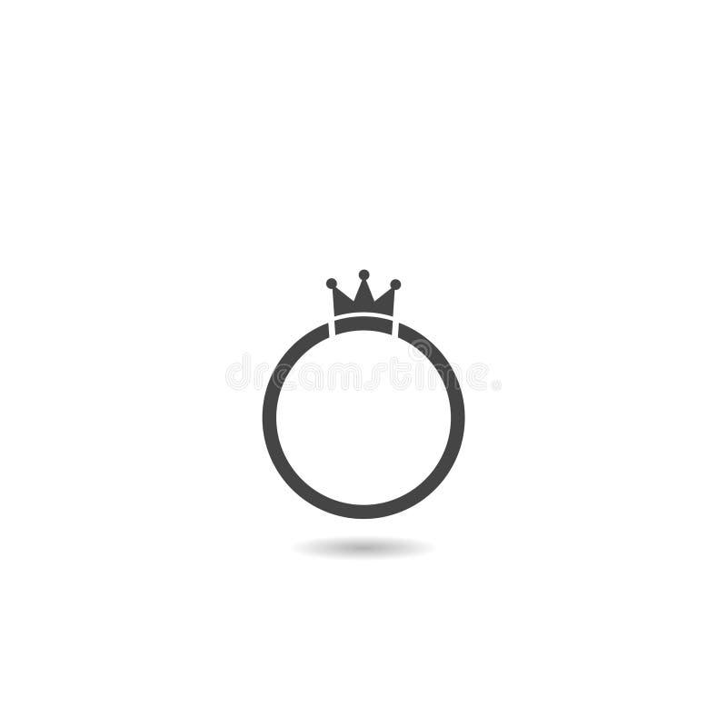 Crown Circle Icons on White Background. Vector Illustration Stock ...