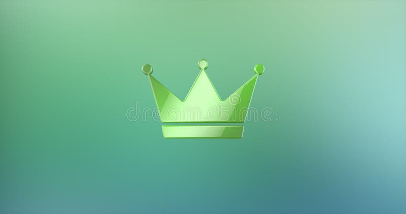 Color Crown Icon King Green Screen Chroma Key Animations 3d Stock ...