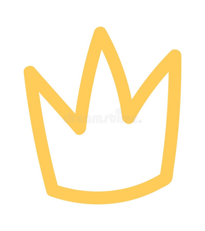 Crown Color Doodle Wealth Symbol Stock Vector - Illustration of kingdom ...