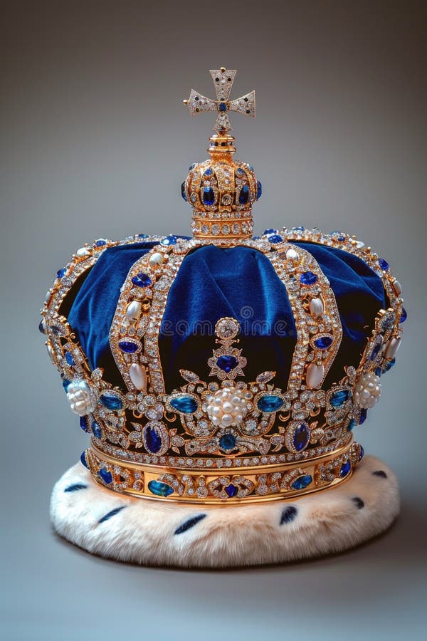 A Crown with a Cross on Top, Suitable for Various Themes and Designs ...