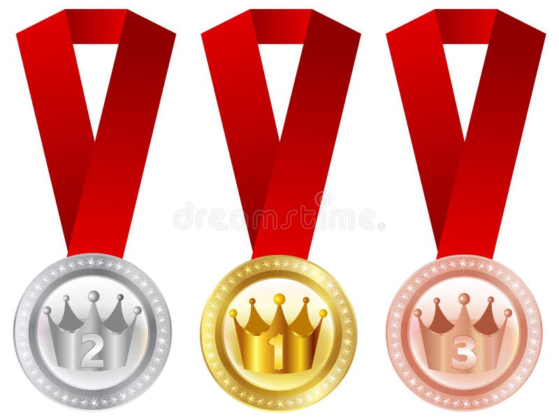 Crown crown medal stock vector. Illustration of silver - 40696861