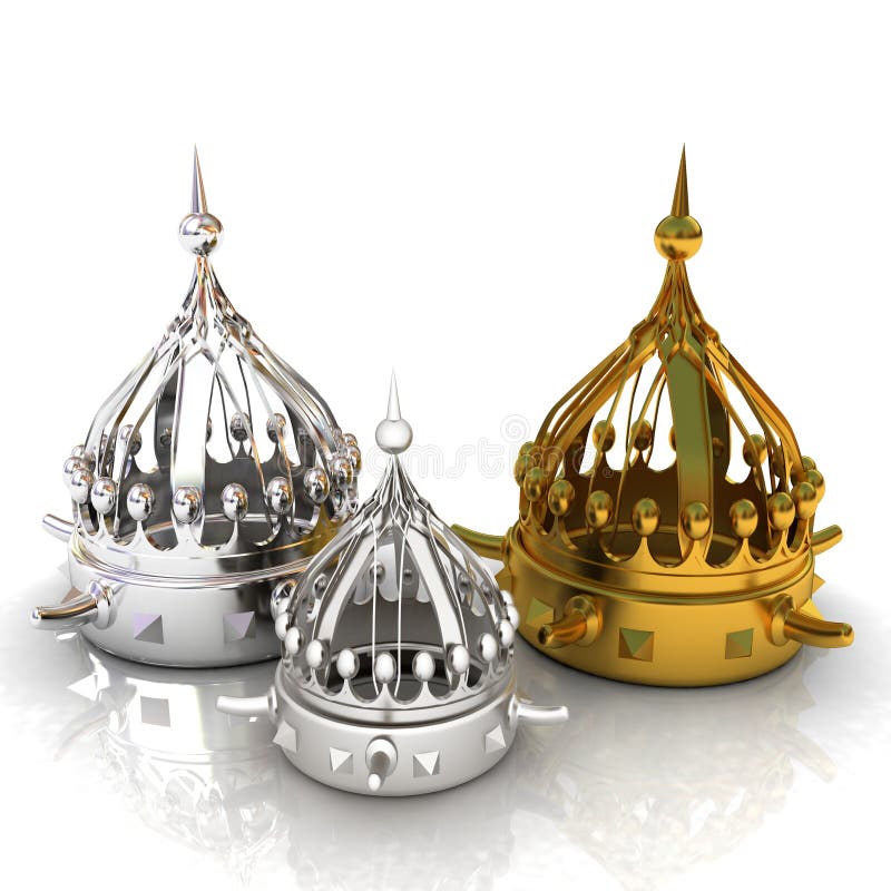 Crown. 3d render stock illustration. Illustration of imperial - 126308972