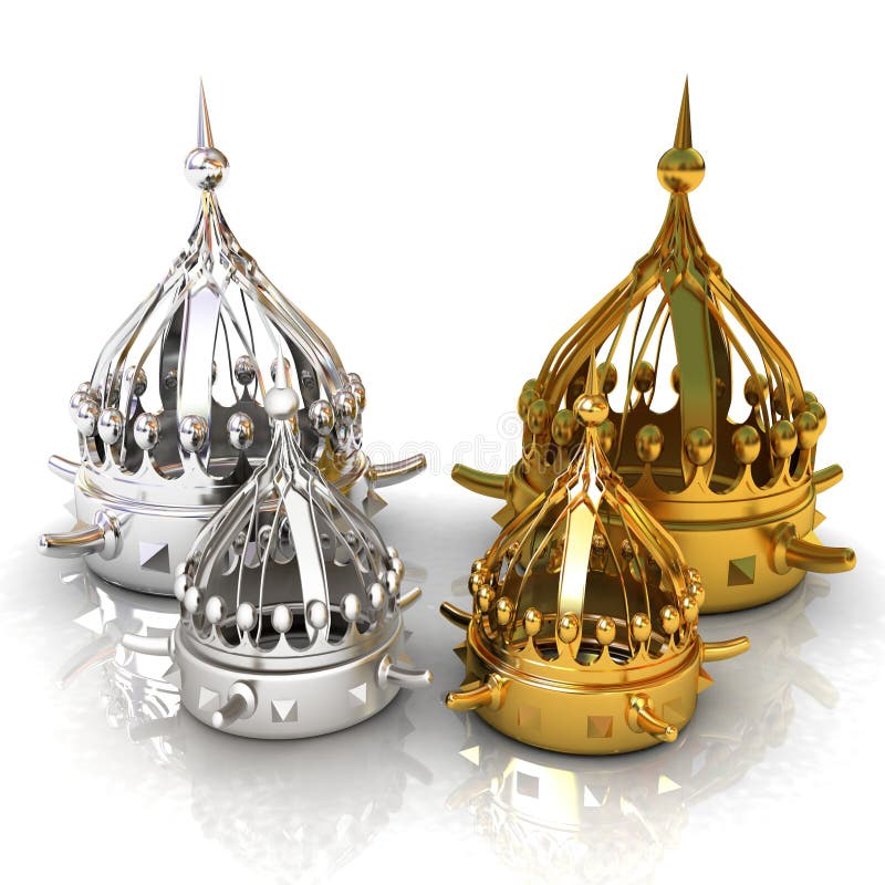 Crown. 3d render stock illustration. Illustration of imperial - 126309234