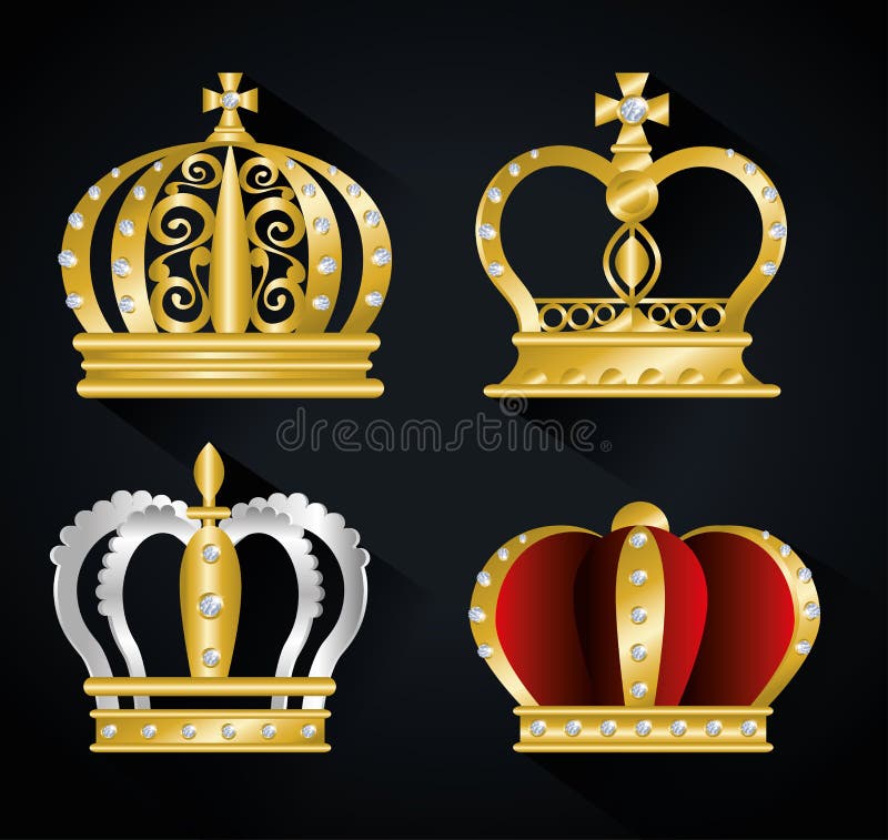 Crown digital design. stock vector. Illustration of nobility - 58817800