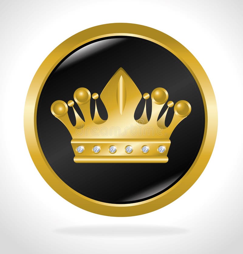 Crown digital design. stock vector. Illustration of aristocracy - 58818631