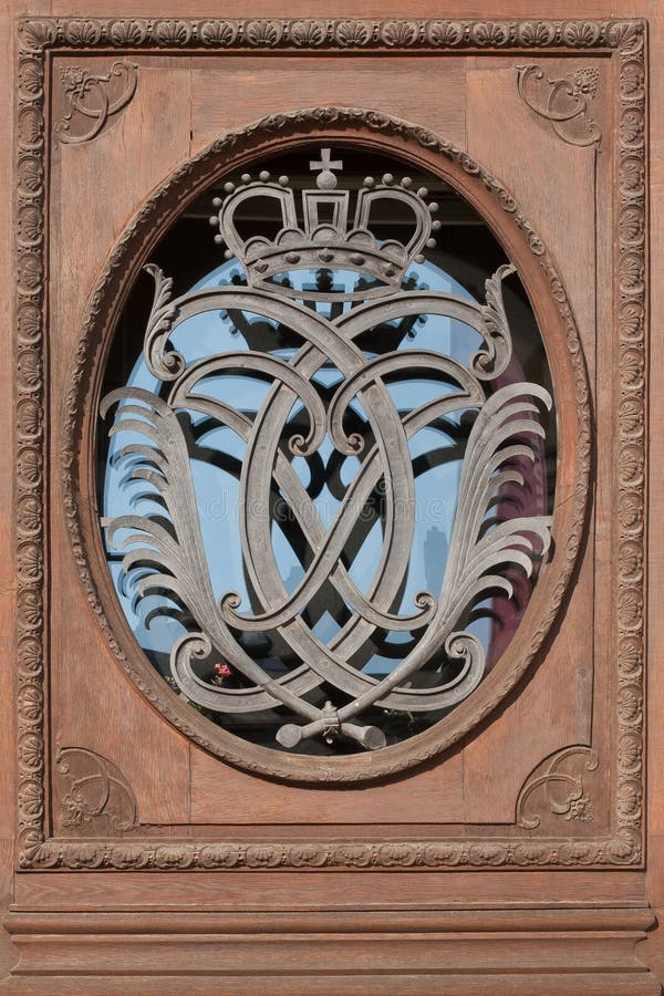Crown on the Door at the Hofburg Stock Image - Image of hofburg ...