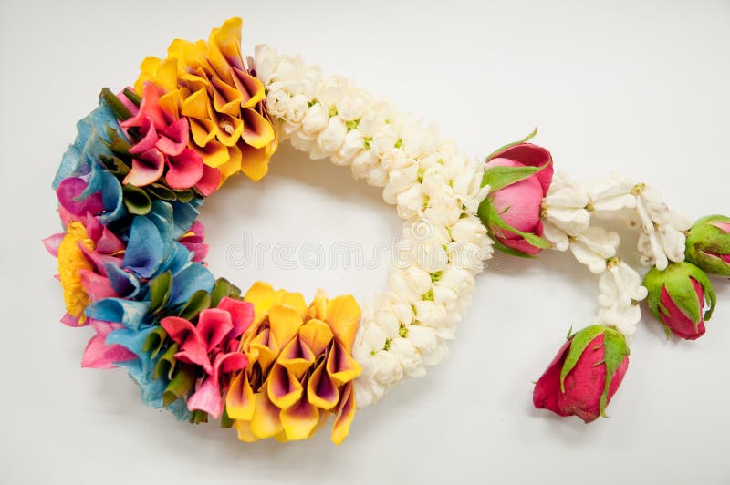 Crown Flowers and Roses Garland Stock Image - Image of garland, flower ...