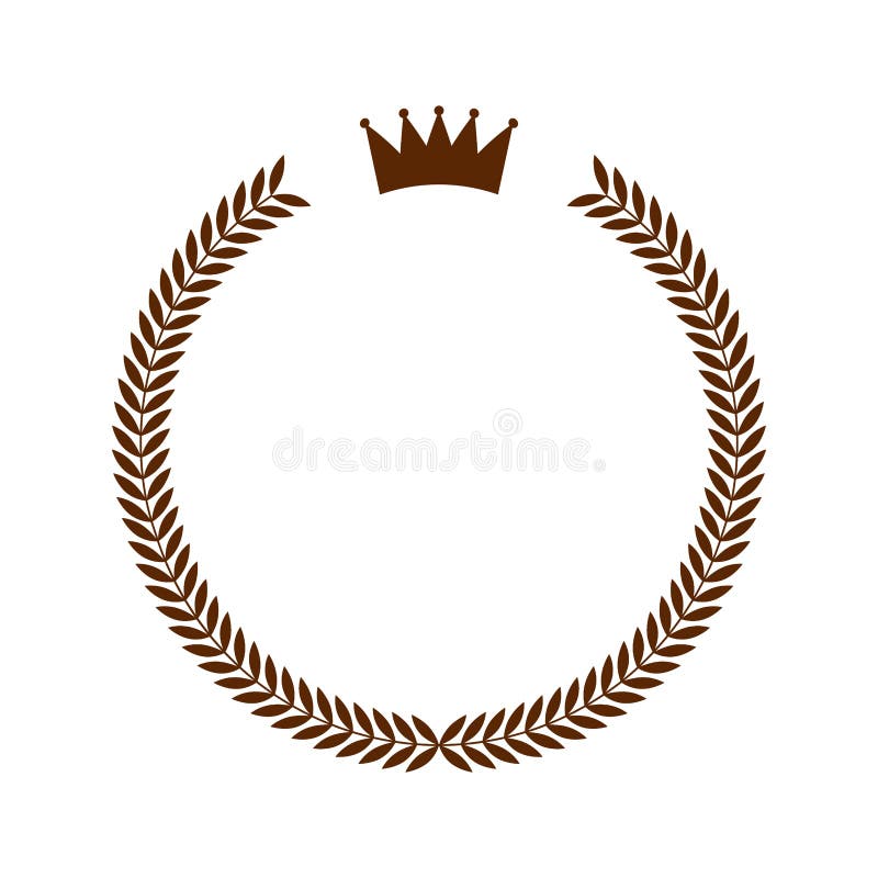 Crown frame style hipster stock illustration. Illustration of template ...
