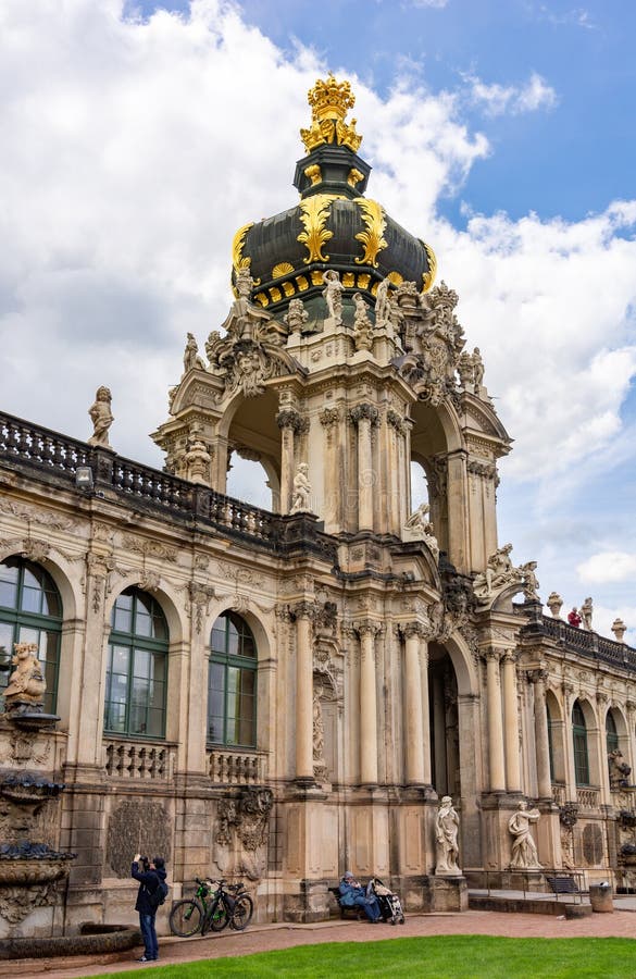 Crown Gate in Dresdner Zwinger, Dresden, Germany Editorial Photography ...