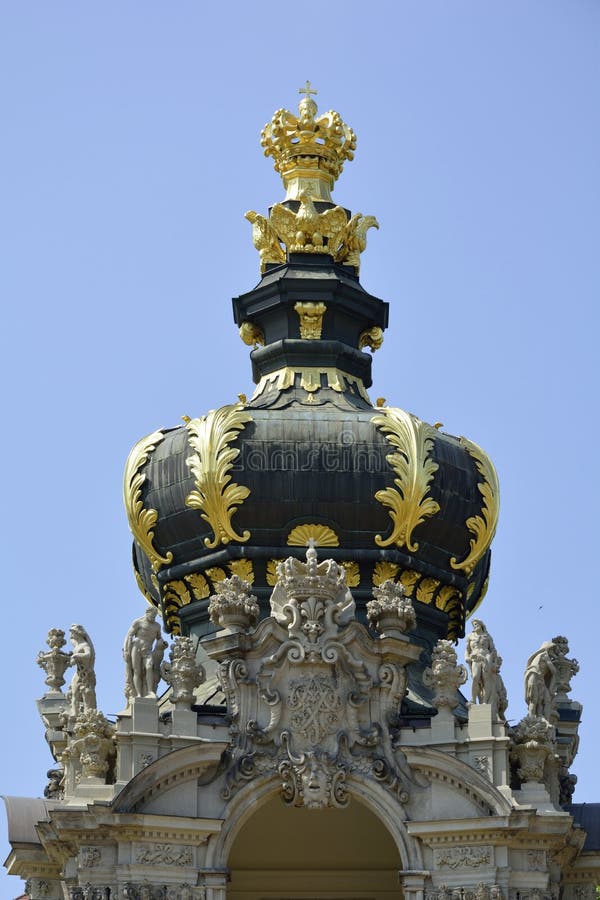 The Crown Gate Of The Zwinger Palace In Dresden. Editorial Stock Photo ...