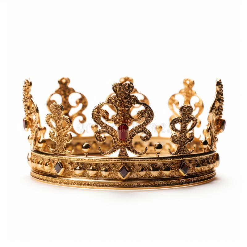 Elegant Gold Crown on White Background - Inspired by Royalty Stock ...