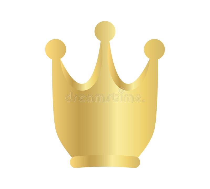 Crown Gold Icon, Golden Crown Luxury Stock Vector - Illustration of ...