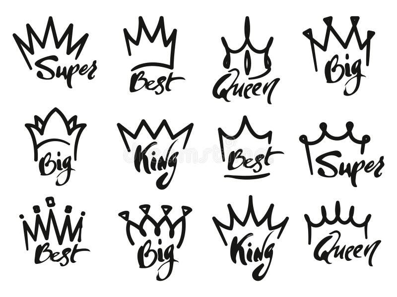 King Queen Graffiti Lettering Stock Illustrations – 51 King Queen ...