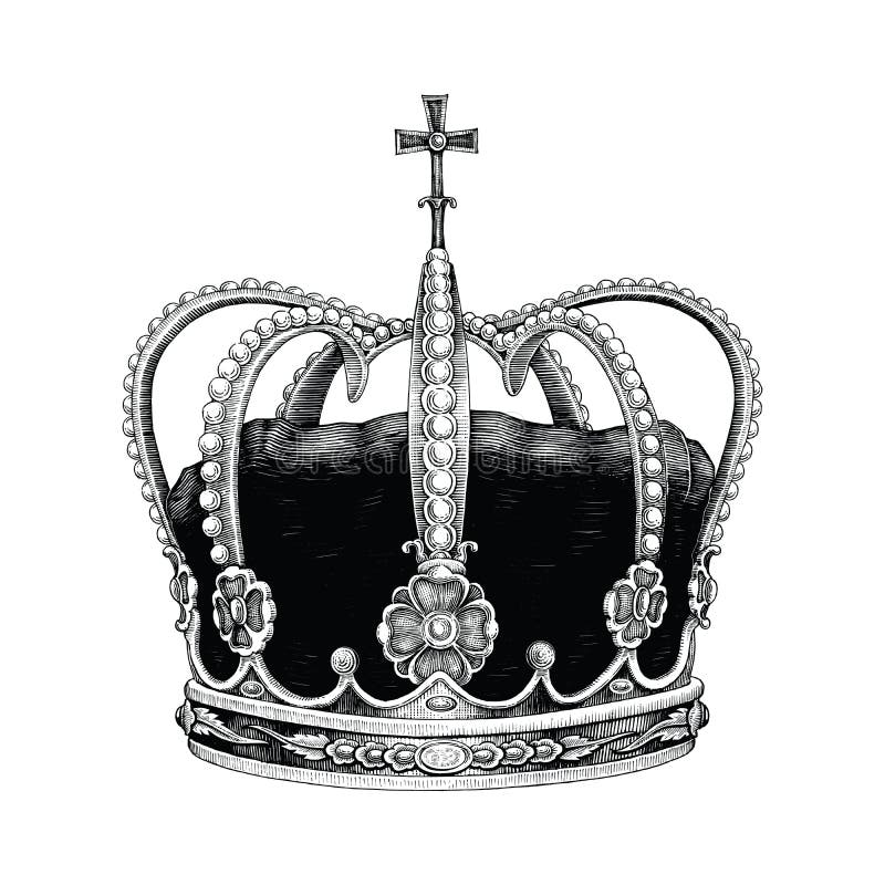Royal Crown Drawing Stock Illustrations – 18,706 Royal Crown Drawing ...