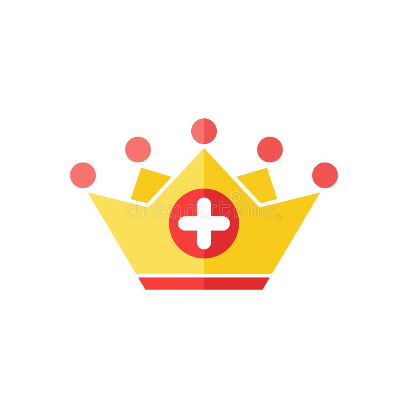 Crown Icon with Add Sign. Authority Icon and New, Plus, Positive Symbol ...