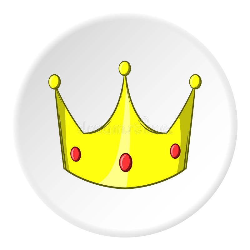 Crown icon, cartoon style stock illustration. Illustration of object ...