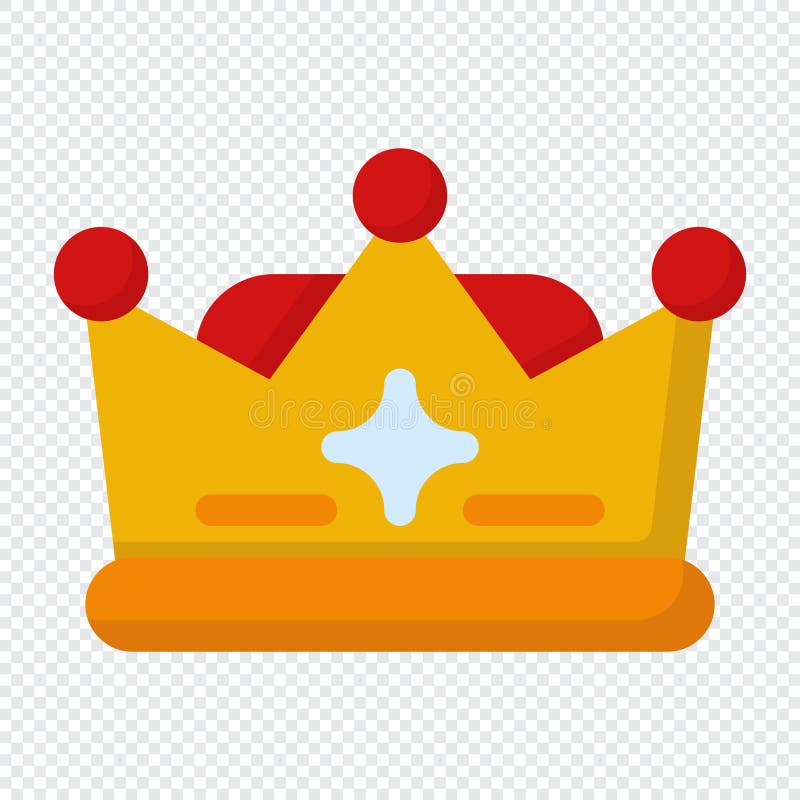 Crown Icon. Colorful Cartoon Crown Icon. Crown Sign Stock Vector ...
