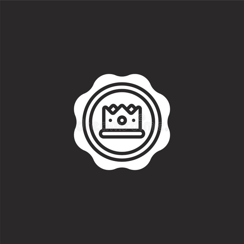 Crown Icon. Filled Crown Icon for Website Design and Mobile, App ...