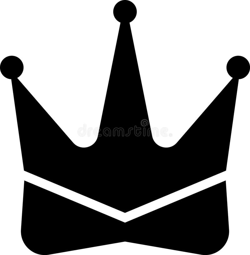 Crown Icon Flat Style Isolated on White Background. Crown Symbol for ...