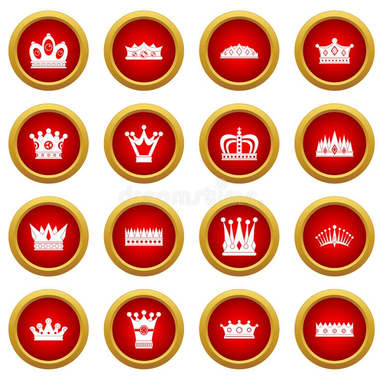 Crown Icon Circle Stock Illustrations – 16,882 Crown Icon Circle Stock ...