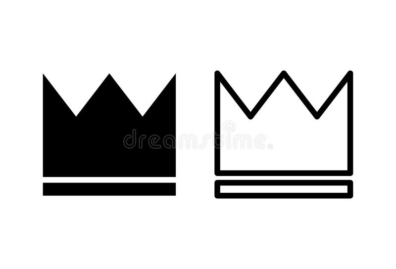 Crown icon set. crown icon stock vector. Illustration of imperial ...