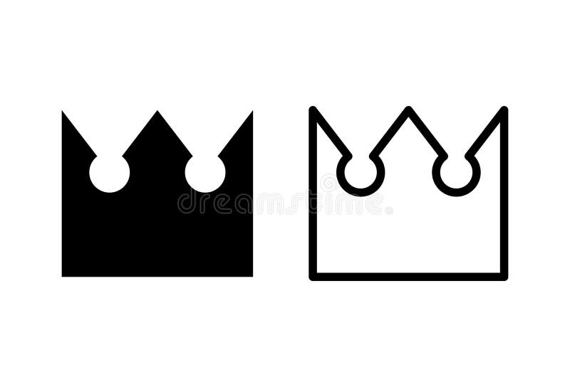 Crown Icon . Crown Vector Icon Stock Vector - Illustration of heraldic ...