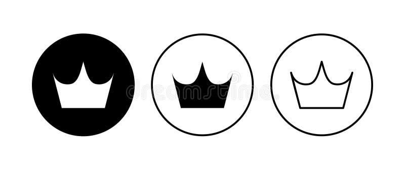Crown Icon . Crown Vector Icon Stock Vector - Illustration of royalty ...
