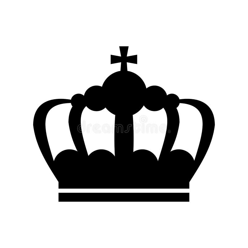 Crown icon in simple style stock vector. Illustration of coronal - 78755358