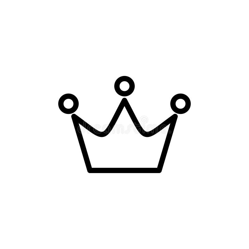 Crown Icon . Crown Vector Icon Stock Vector - Illustration of imperial ...