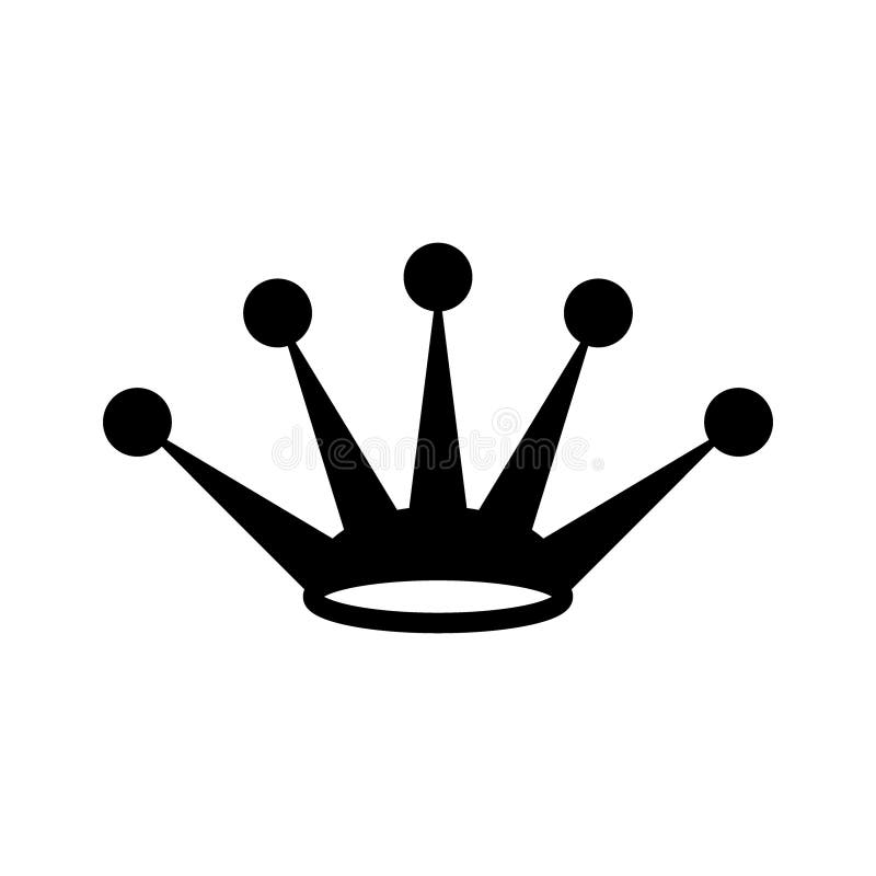 Crown icon on white stock vector. Illustration of white - 273777589