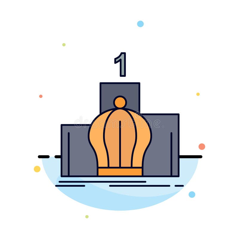 Crown, King, Leadership, Monarchy, Royal Flat Color Icon Vector Stock ...