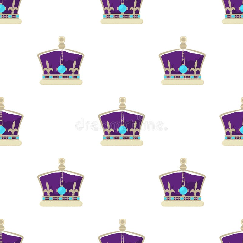 Crown of the King Pattern Seamless Vector Stock Vector - Illustration ...