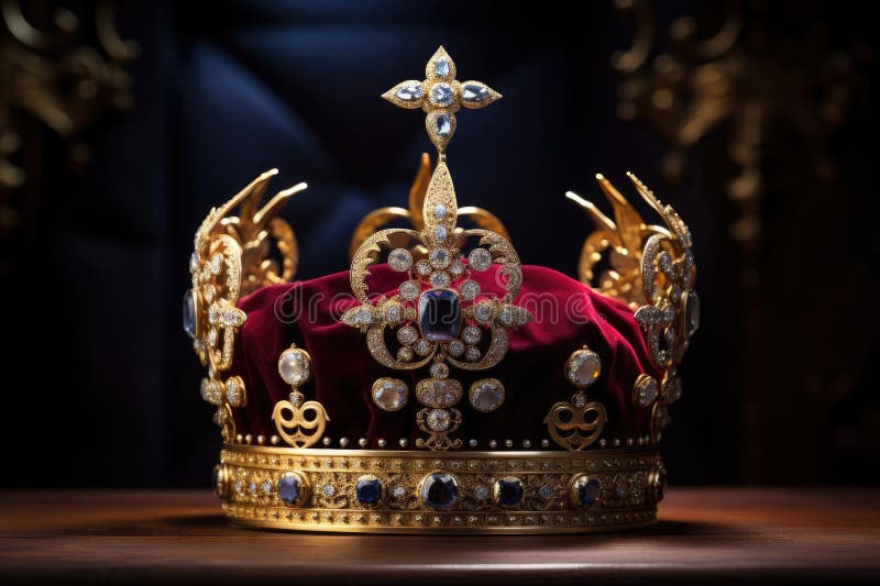 The Crown of the King or Queen Stock Illustration - Illustration of ...