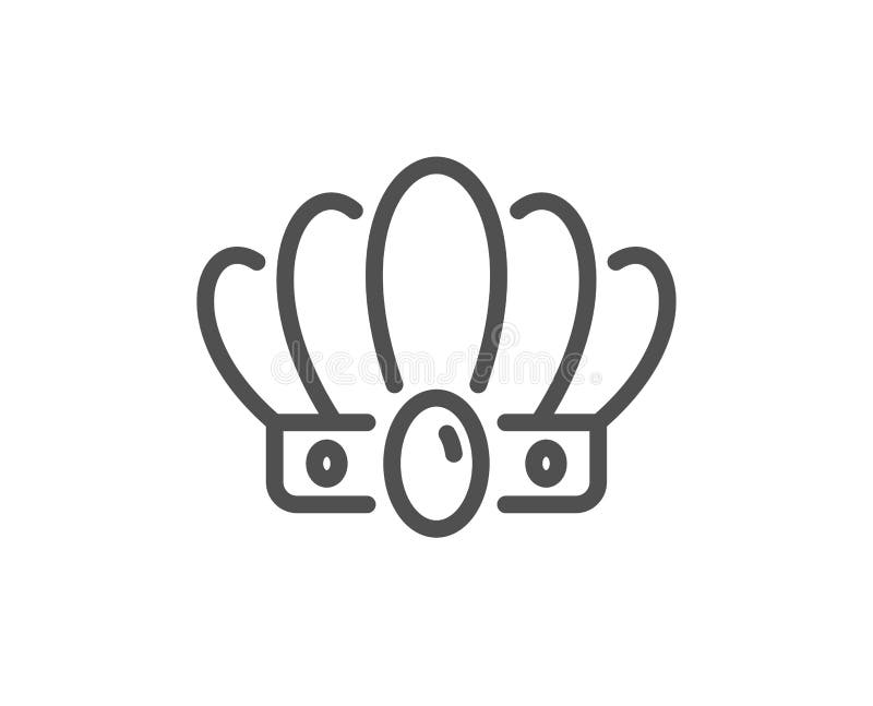 Crown Line Icon. King or Queen Corona Sign. Neon Light Speech Bubble ...